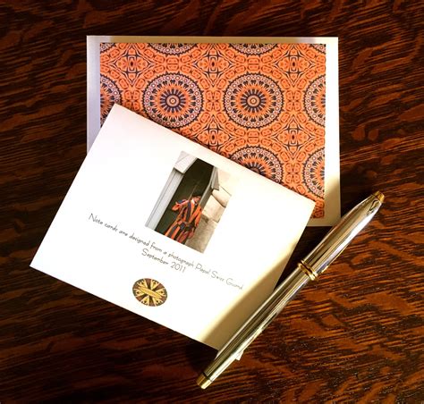 Note Cards Envelopes Handcrafted Set Of Original Design From Photograph Of Papal Swiss