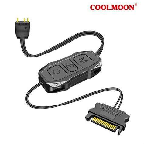 Jual Coolmoon Argb Mini Controller Converter Argb 5v 3pin To Sata Cable Shopee Indonesia