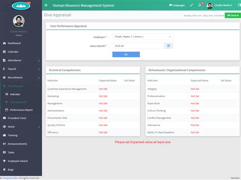 Hrm Human Resource Management System By Uniquecoder Codecanyon