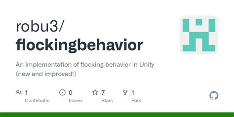 Github Robu3flockingbehavior An Implementation Of Flocking Behavior In Unity New And Improved