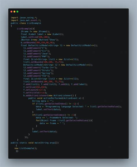 JList trong Java Swingg w seo Cách sử dụng JList Java Swing