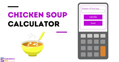 chicken soup calculator online