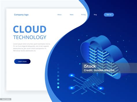 아이소메트릭 현대 클라우드 기술 및 네트워킹 개념입니다 웹 클라우드 기술 사업입니다 인터넷 데이터 서비스 벡터 일러스트 레이 션 데이터에 대한 스톡 벡터 아트 및 기타