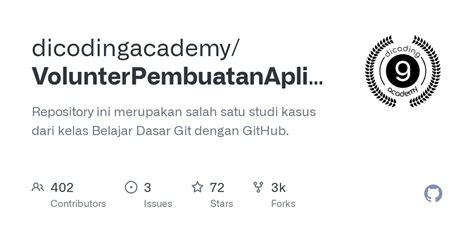 Github Dicodingacademy Volunterpembuatanaplikasi Repository Ini Merupakan Salah Satu Studi