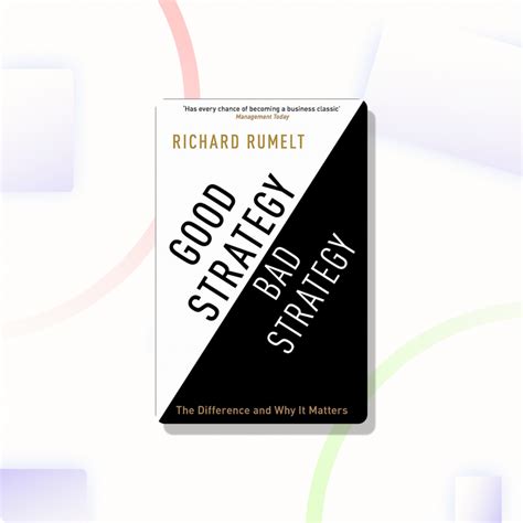 Good Strategy Bad Strategy By Richard P Rumelt Book Summary Fundamentals Of Pm Hellopm