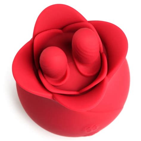 Bloomgasm The Rose Fondle 10x Massaging Rose Silicone Clit Stimulator