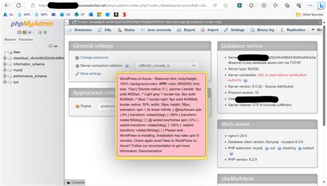can t log into phpmyadmin on wordpress azure app service microsoft qanda