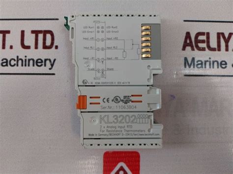 Beckhoff Kl3202 2 Channel Analog Input Module Aeliya Marine