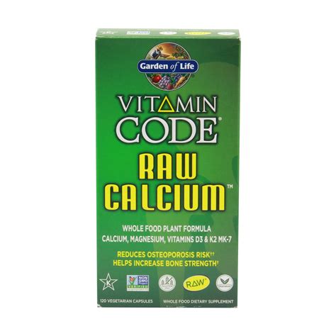Garden Of Life Vitamin Code Raw Calcium 120 Vegetarian Capsules