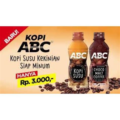 Jual Kopi Abc Choco Malt Botol 200ml Siap Minum Shopee Indonesia