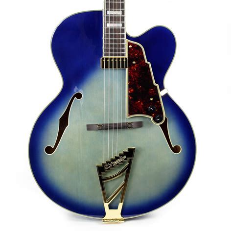 Dangelico Exl 1 Hollow Body Electric Guitar In Blueburst Cream City