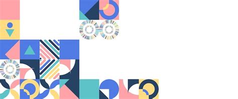 Premium Vector Abstract Geometric Pattern Design In Retro Style