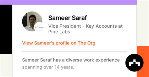 sameer saraf vice president key accounts at pine labs the org