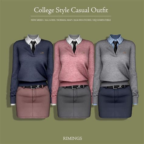 Public College Style Casual Casual Outfits College Fashion