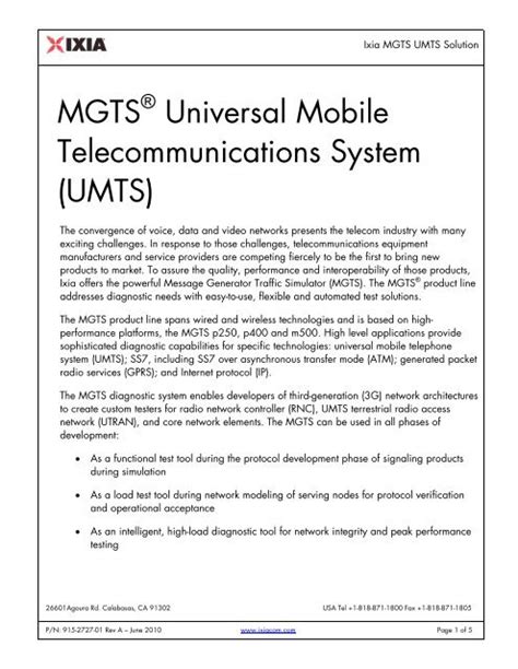 Universal Mobile Telecommunications System