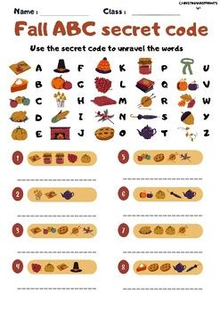 Secret Code Alphabet Teaching Resources Tpt