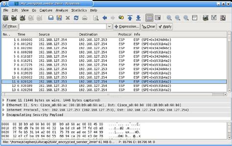 Encrypted Packet Displayed In Wireshark Download Scientific Diagram