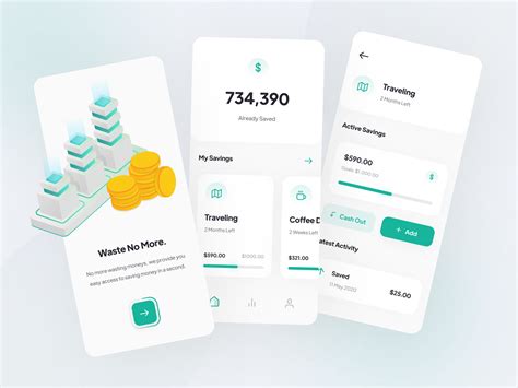 Savings App By Farrel Putra For Pixelz On Dribbble