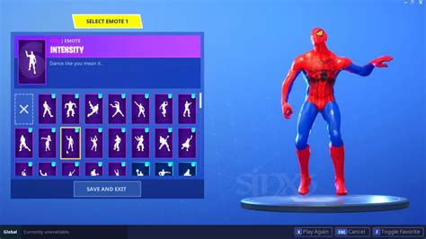 Spider Man Skin With Dance Emotes Showcase Fortnite Battle Royale