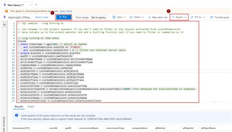 Business Central Telemetry Exploring Telemetry In Excel And Using A Template File Ricardo