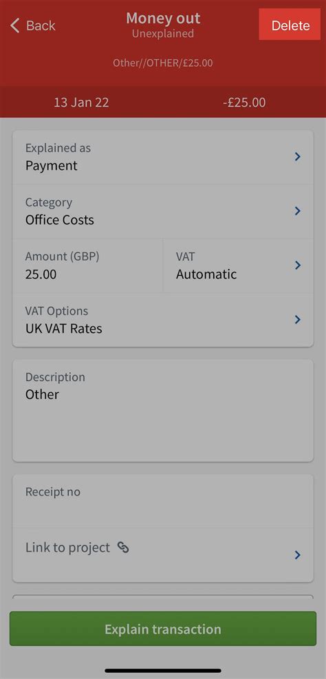 how to delete bank transactions using the freeagent mobile app freeagent