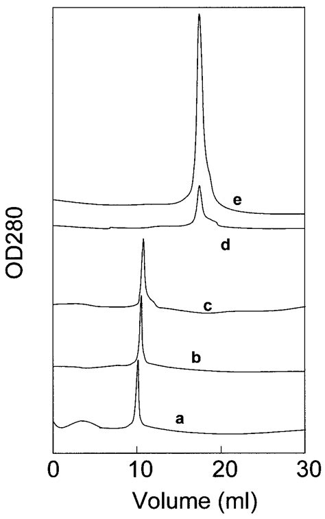 Gel ®ltration Chromatography Of Proa And Pros Under Denaturing And Non Download Scientific