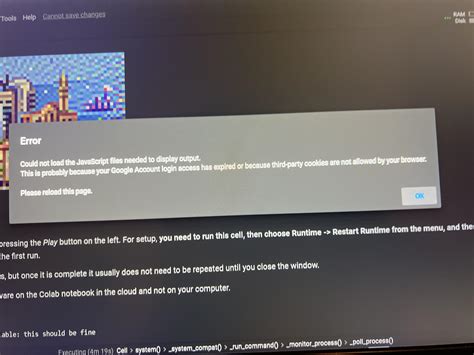New Error Ive Been Getting For The Past Hour When Trying To Use Colab Any Solutions R Deepdream