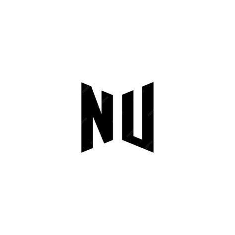 Premium Vector Nu Logo Vector