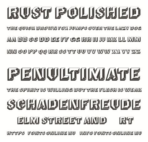 Rust Polished Font