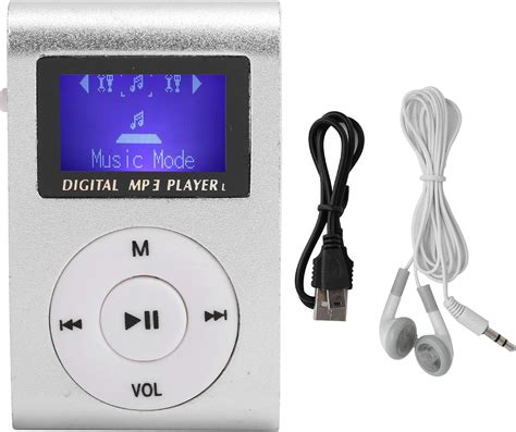 Mini Mp3 Music Player Portable Mp3 With Back‑clip Lcd Screen Memory
