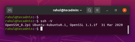 How To Check OpenSSH Version TecAdmin