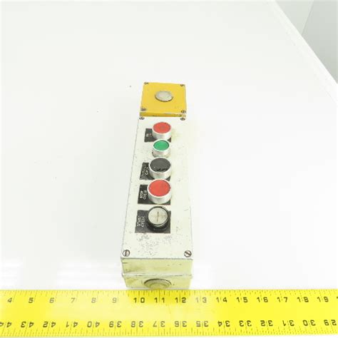 14 X 3 X 3 Electrical Push Button Enclosure Pendant W 6 Buttons Bullseye Industrial Sales