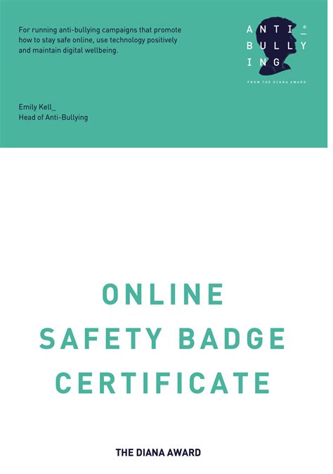 Online Safety Badge Turves Green Babes Babe