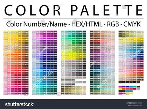 Color Palette Print Test Page Color стоковая векторная графика без лицензионных платежей