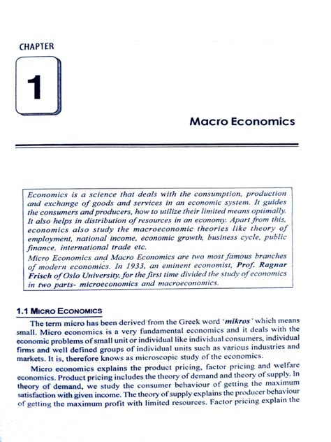 Macro Economics Chapter 1 Pdf