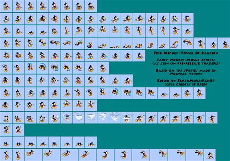 Empoi Early Mickey Mouse Sprites By Elmermousefan34 On Deviantart