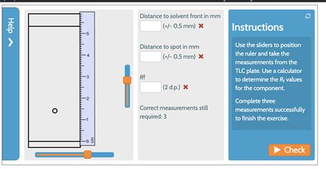Solved Distance To Solvent Front In Mm 0 5 Mm X Help