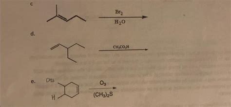 Solved C D Ch3co3h E Ch3