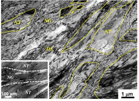 A Typical Cross Sectional Bright Field Tem Image Of The Lnt Dpd Cu Ag