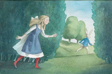 Alice e il bianconiglio - giovanni manna | Иллюстрации, Алиса в стране ...