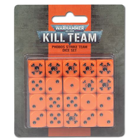 Warhammer 40000 Kill Team Phobos Strike Team Dice Set Tabletop