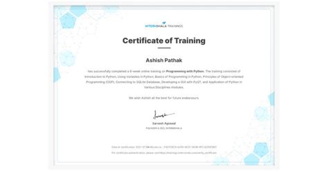 ashish pathak on linkedin successfully completed the programming with