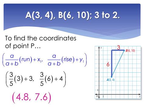 PPT Find A Point That Partitions A Segment In A Given Ratio A B PowerPoint Presentation ID