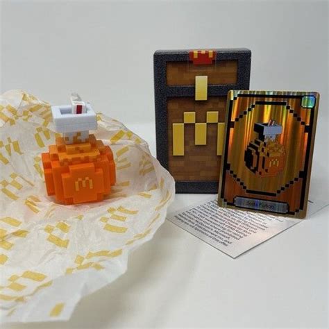 2025 Mcdonalds Minecraft Adult Happy Meal Soda Potion With Unused Code