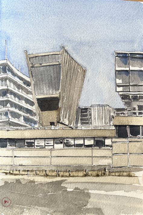 Brutalist And Modernist Architecture Jane Sketching Brutalist And Modernist Architecture Jane Sketching