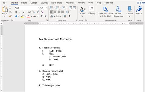 Microsoft Word How Do You Change Bullet Numbered List Format Of Only Certain Parts Super User