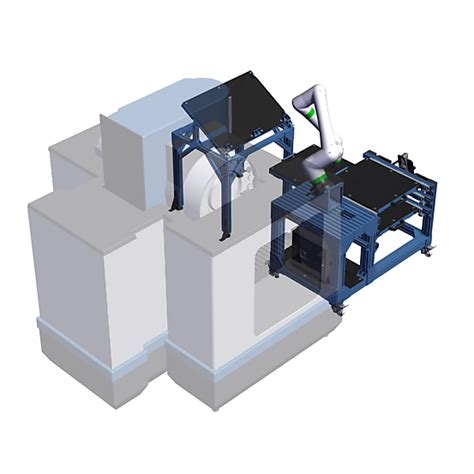 Mobile Fanuc Machine Tending Collaborative Robot Cell With Drawers Vention