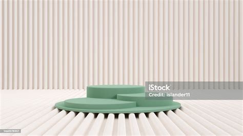 수직 질감 배경에 제품 디스플레이 프레젠테이션을 위한 녹색 받침대 연단 쇼케이스를 위한 무대 3d 렌더링 3차원 형태에 대한 스톡 사진 및 기타 이미지 Istock