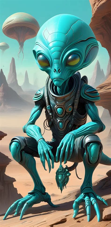 Turquoise Alien Wallpaper By Turquoiseroses Download On Zedge™ B4a4