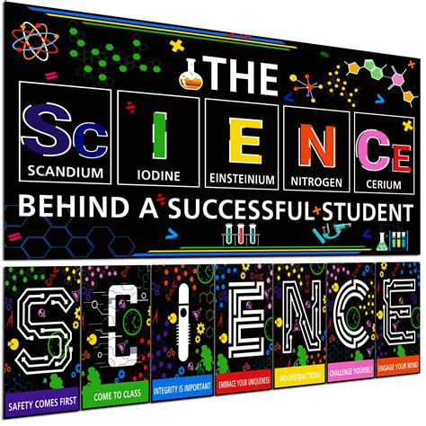 8 Pieces Science Classroom Decoration Science Poster Science Matters Poster